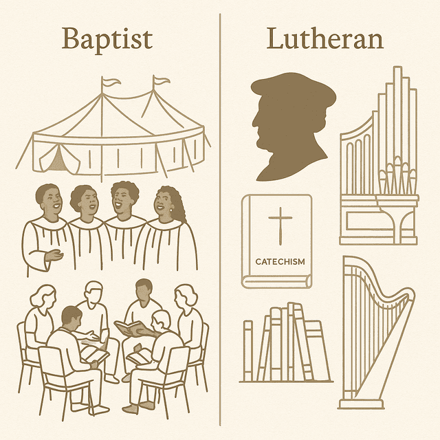 Baptist vs Lutheran – Beliefs, Differences, and Comparison Chart