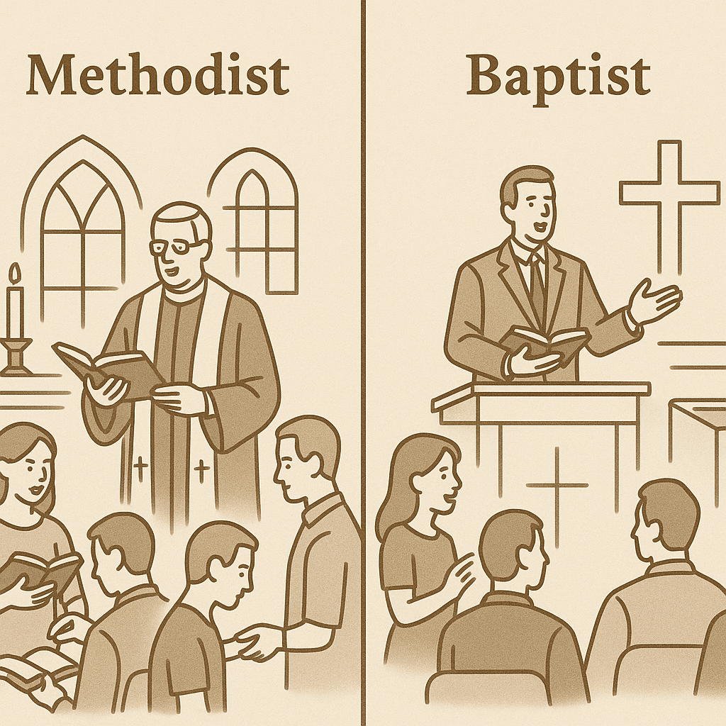 Methodist vs Baptist – Beliefs, Differences, and Comparison Chart