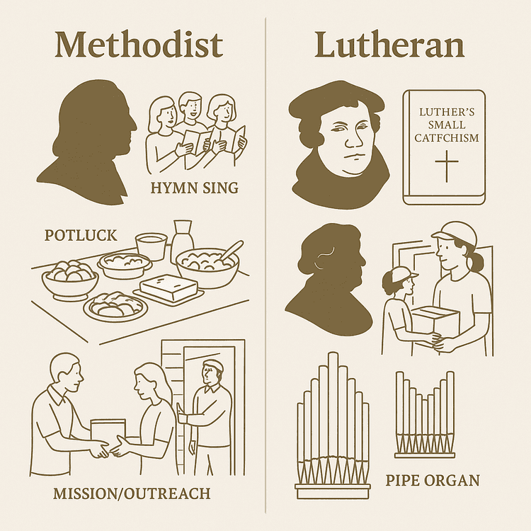 Methodist vs Lutheran – Beliefs, Differences, and Comparison Chart