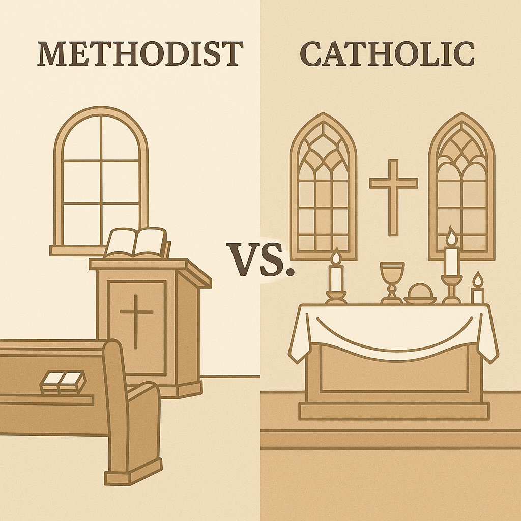 Methodist vs Catholic – Beliefs, Differences, and Comparison Chart