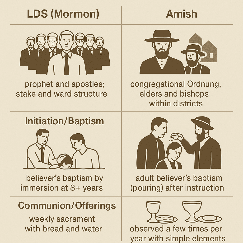 Mormon vs Amish – Differences, Beliefs, and Comparison Chart