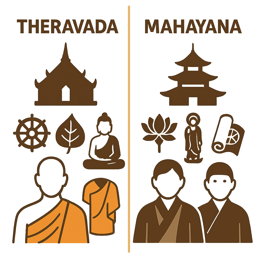 Theravada vs Mahayana – Differences, Beliefs, and Comparison Chart